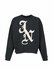 Свитер JUN/NAKAYAMA Logo-patch raw-edge sweater, размер 48, , черный
