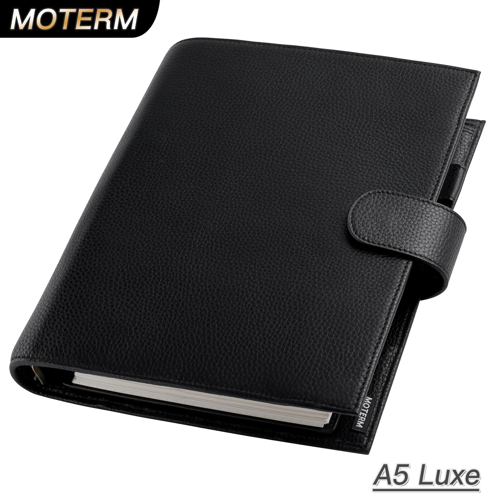 Moterm Luxe 2.0 A5 черный кожаный ежедневник