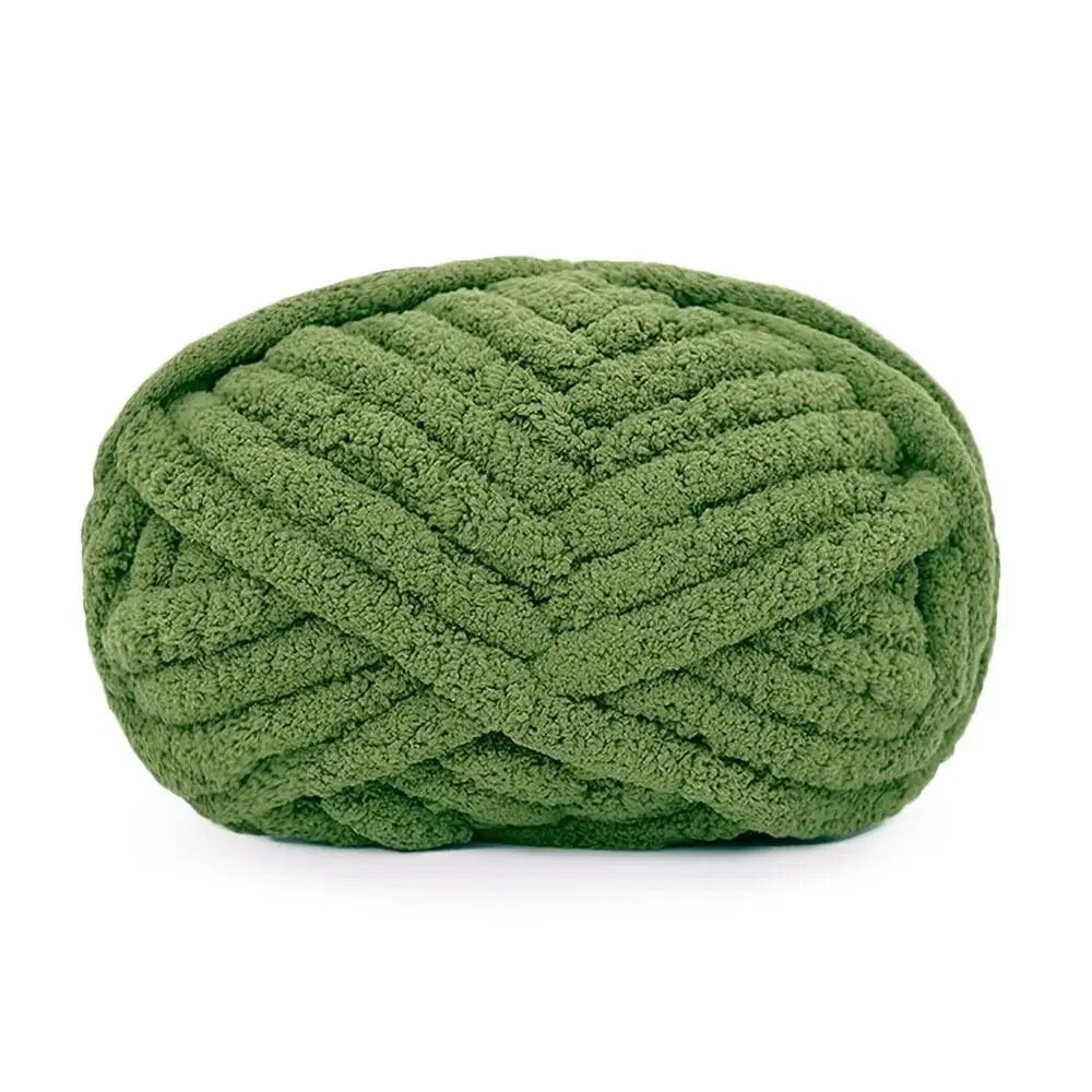 Массивная пряжа из полиэстера 226г, 10 цветов Зеленый, green