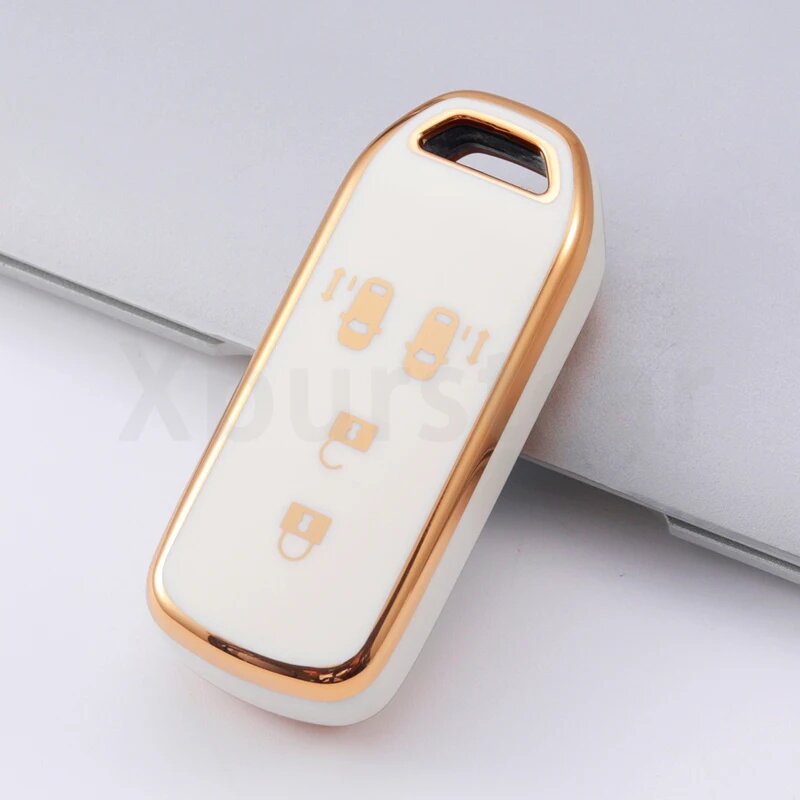 Чехол для автомобильного ключа для Honda N-BOX JF1/JF2 N-BOX+ Plus N Wagon New 4button white cover