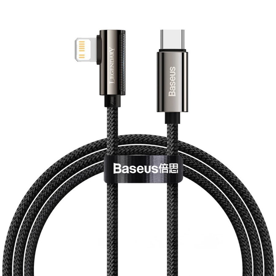 Кабель Baseus Legend Mobile Game Elbow Fast Charging Data Cable USB Type-C to Lightning 20W 1m Black (CATLCS-01)