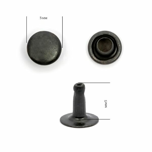 Хольнитены 5*5 №00 оксид (упак.100шт.) "Proknopka"