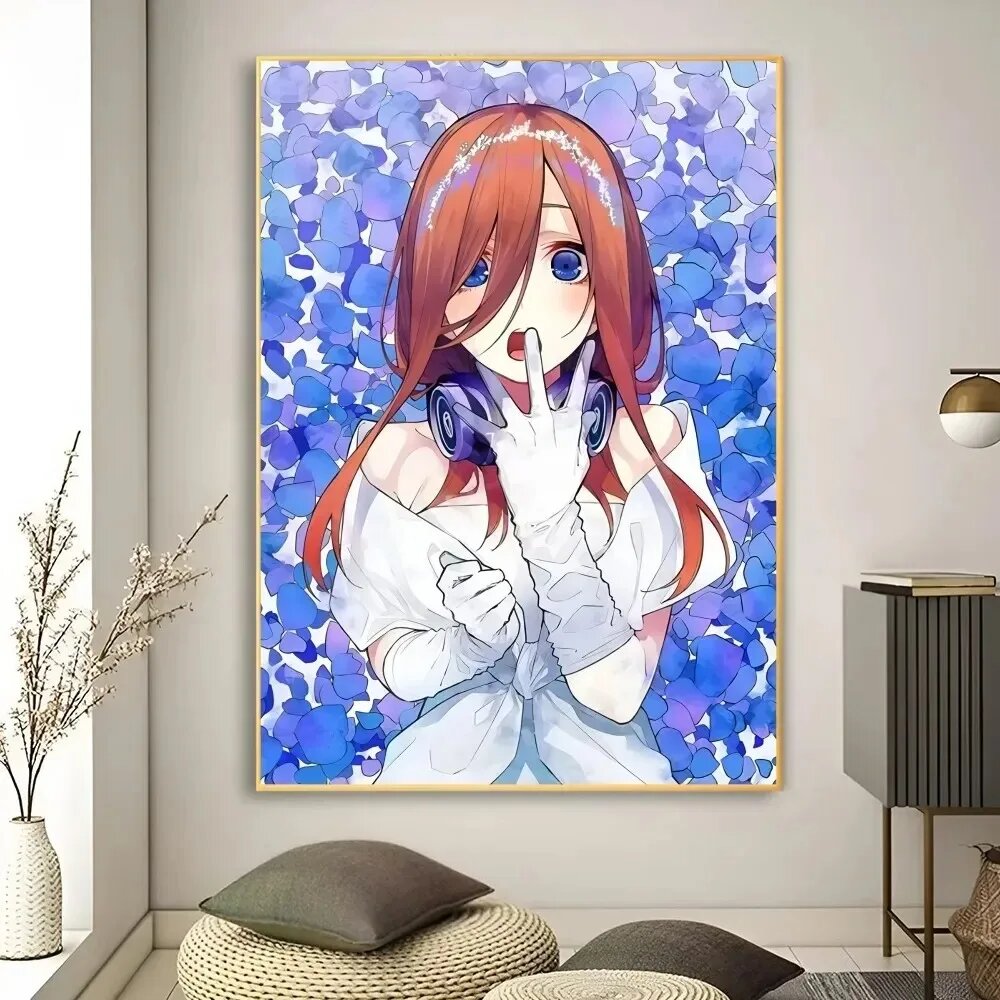 Постер NINO Nakano из аниме «Квинтуплет» 12, 30x40cm no frame