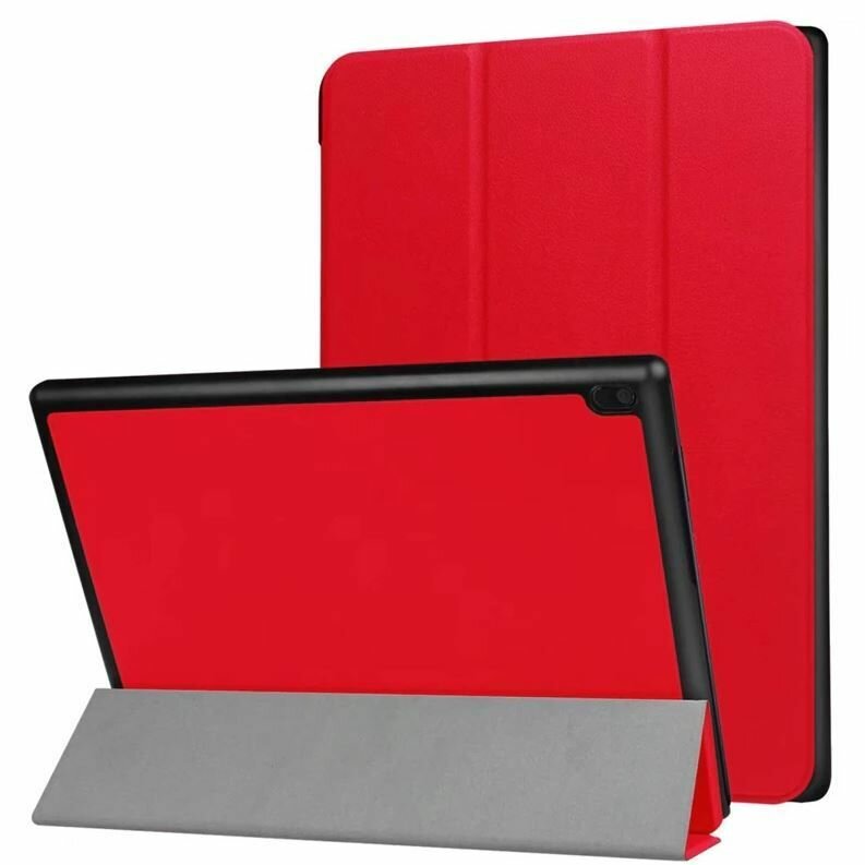 Чехол на Lenovo Tab 4 10/ TB-X304L, умный с магнитом, красный