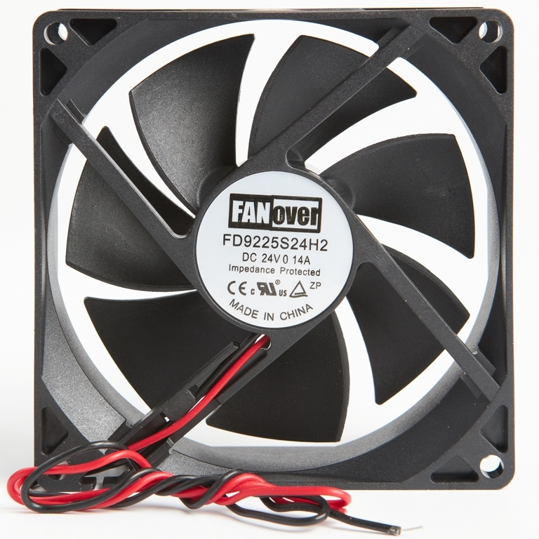 Вентилятор 24В FD9225S24H2 DC (скольжения, размер 92Х92Х25) Fanover