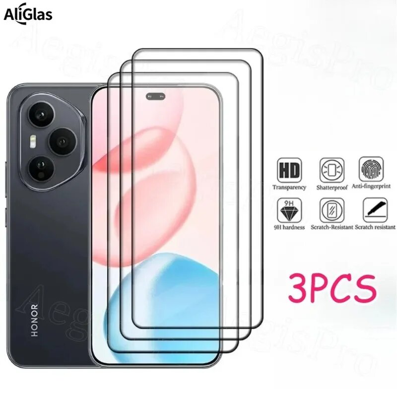Комплект Из 3 Защитных Пленок Из Закаленного Стекла HD Для Honor 400 Pro С Полным Изгибом Honor 200