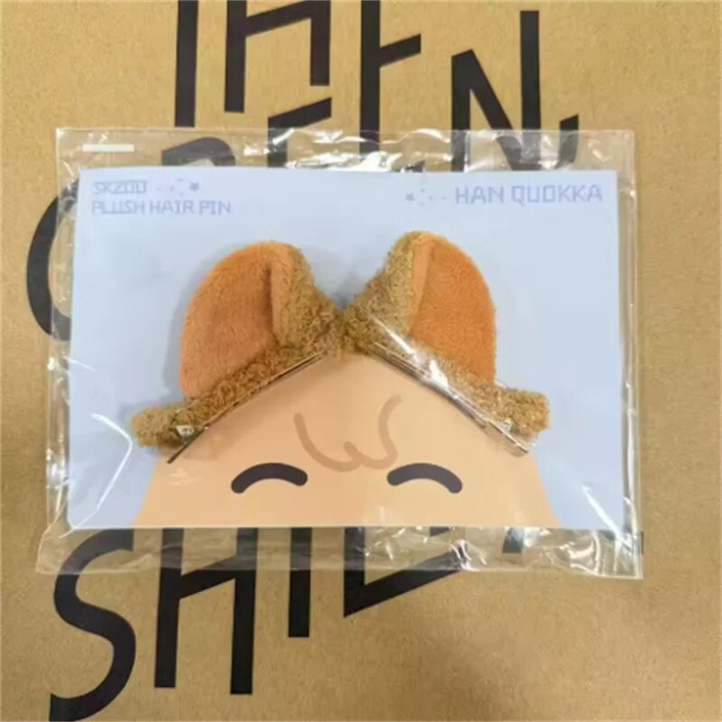 Заколка для волос SKZOO с персонажами (Hyunjin, Felix, LeeKnow) Brown Bear