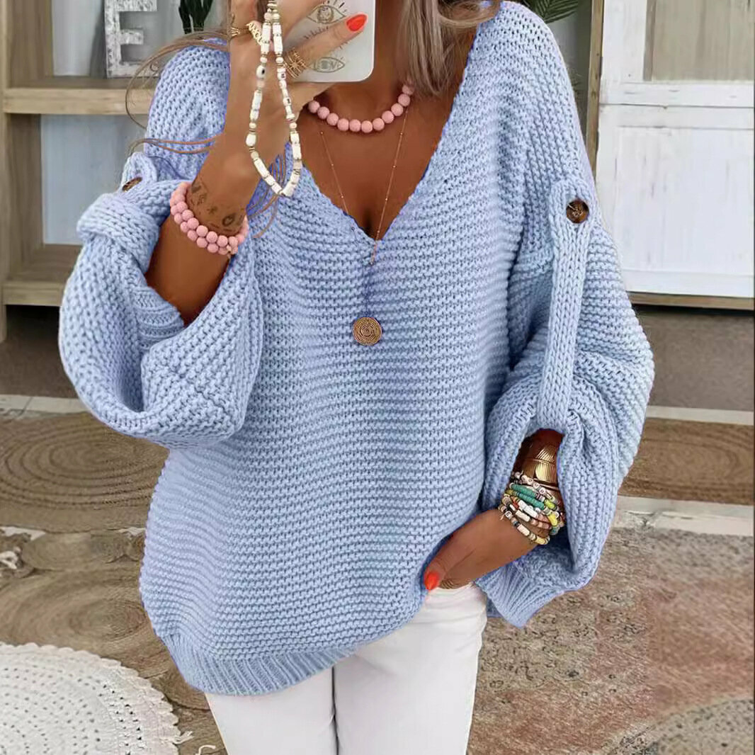 Пуловер размер 52, ,  light blue knit