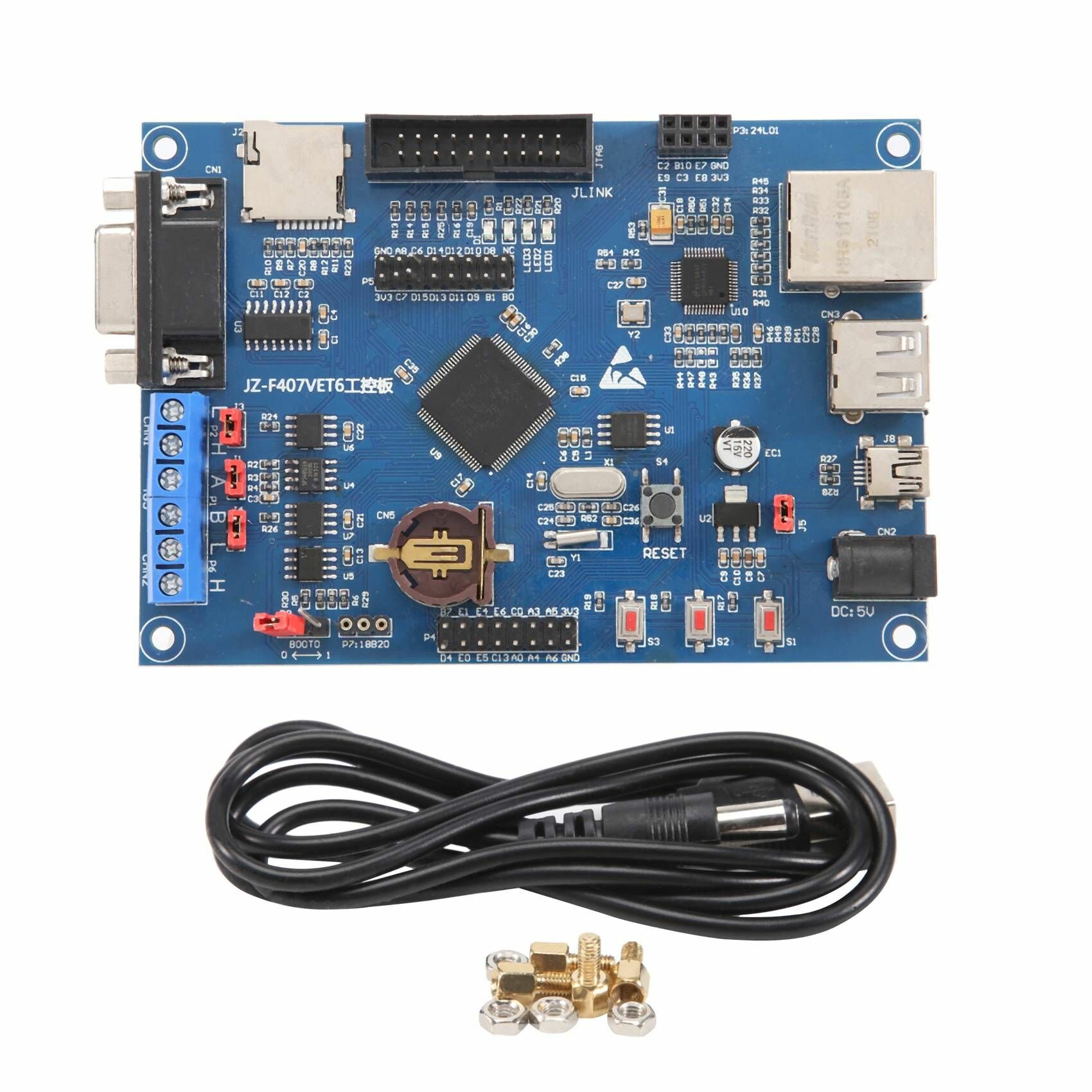 (M W X 1 компл. Совет по развитию промышленного управления STM32F407VET6 Learning 485 Dual CAN Ethernet Интернет вещей STM32 промышленная плата разработки 485 CAN Ethernet обучение для Интернета вещей