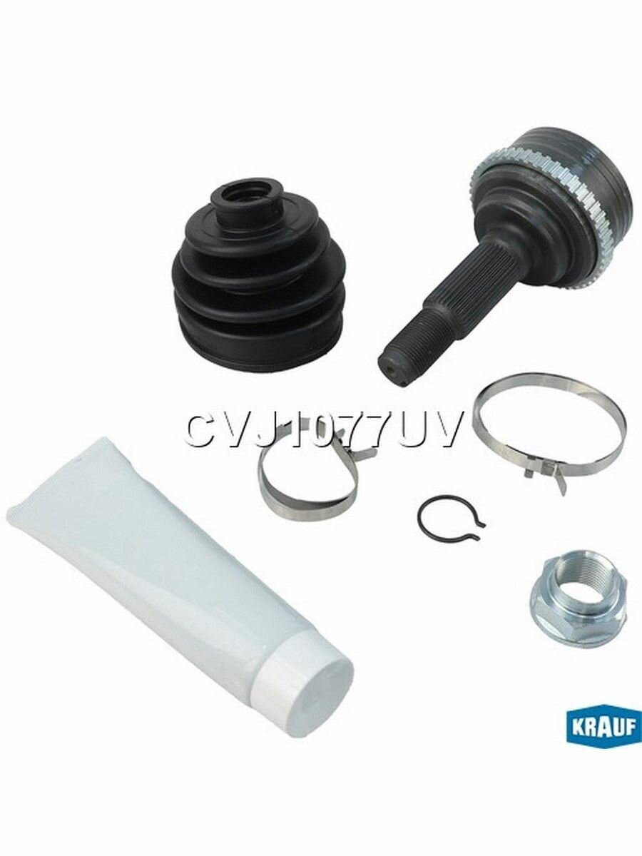 ШРУС наружный передний Krauf CVJ1077UV для а/м DAEWOO Nubira, CHEVROLET Lacetti / Дэу Нубира, Шевроле Лацетти