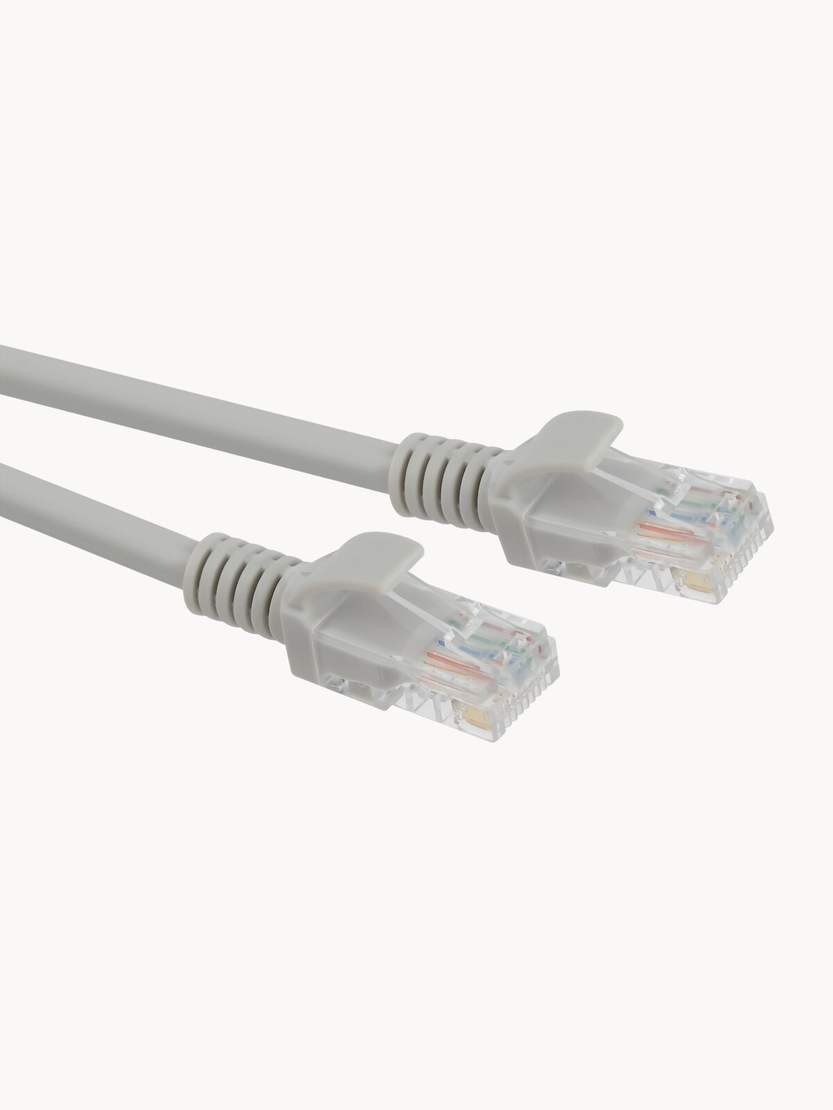 Интернет кабель патч корд 0,5 м UTP, категория 5e, серый Cu ЭРА