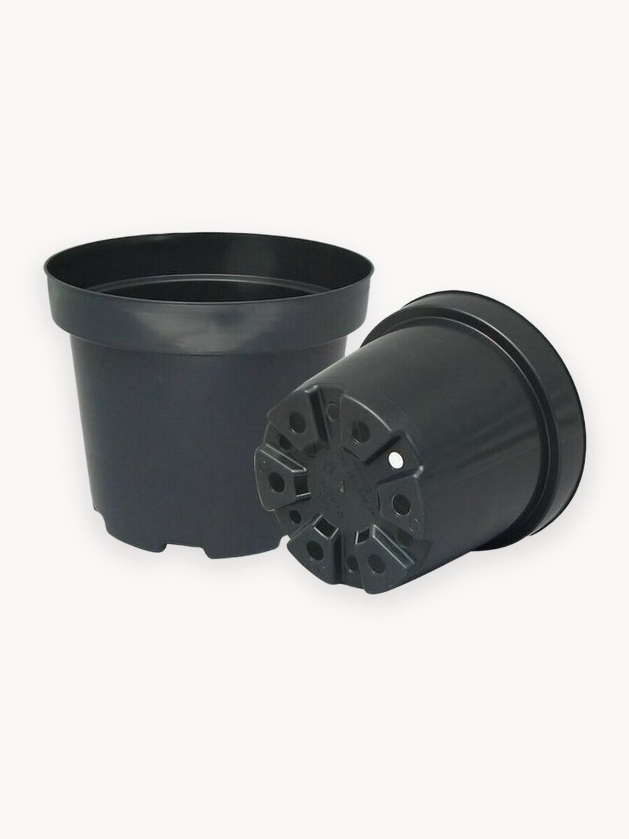 Горшки для рассады 5 литров - 10 штук Экструзион, пластик, морозостойкость, набор