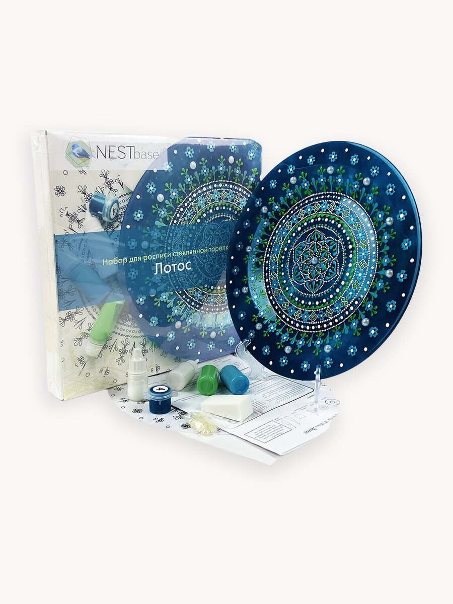 Набор для росписи тарелки NESTbase "Лотос"
