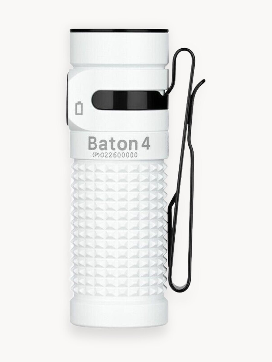 Фонарь Olight Baton 4 Edition White Premium Edition, 16340, диод Luminus SST-40, 170 метров, 1300 люмен (Комплект)