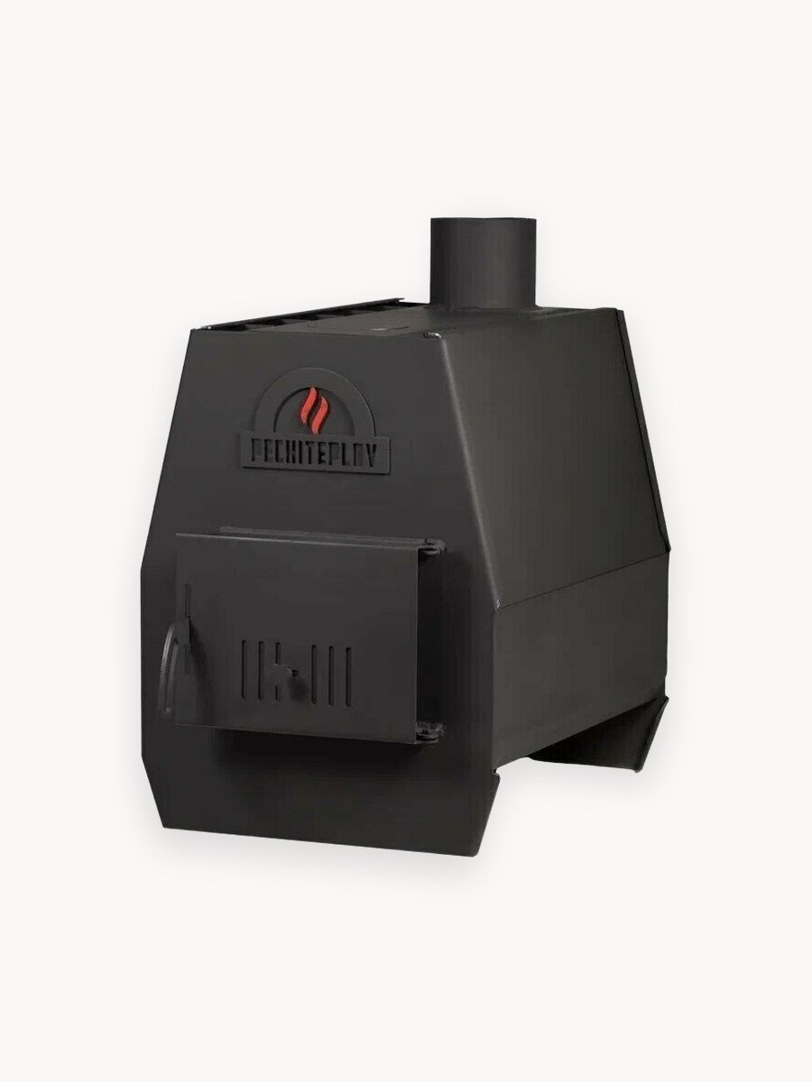 Отопительная печь PECHITEPLOV (черный) 80м3 5,5 кВт, варочная печь, отопительные для дачи и дома