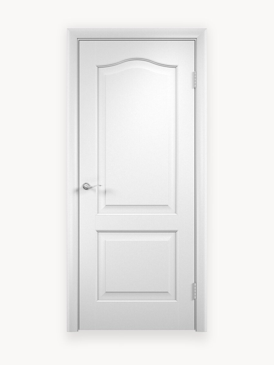 Дверь межкомнатная Палитра, глухая, белая, 60x200x38 см