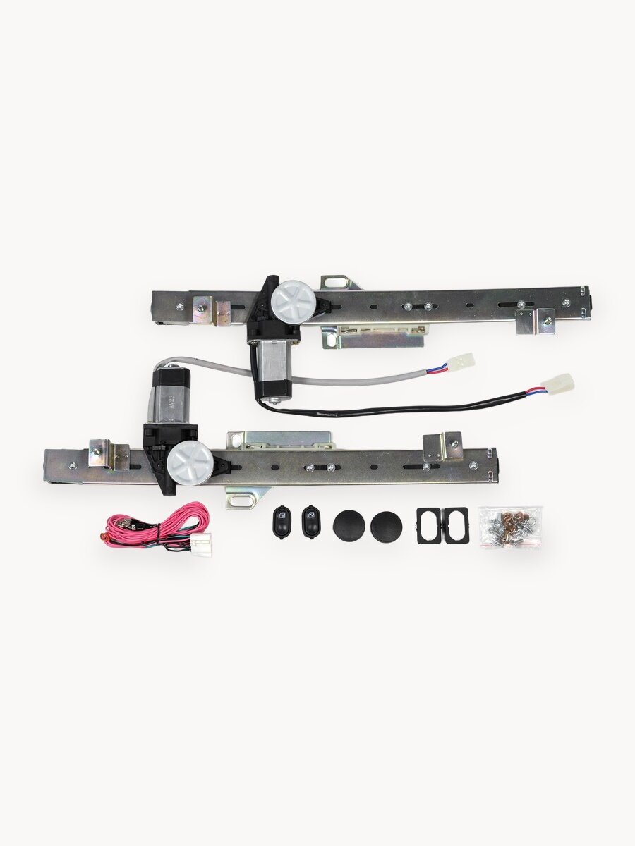 Стеклоподъемник ВАЗ 2109 21099 2114 2115 передний комплект электрический реечный в сборе