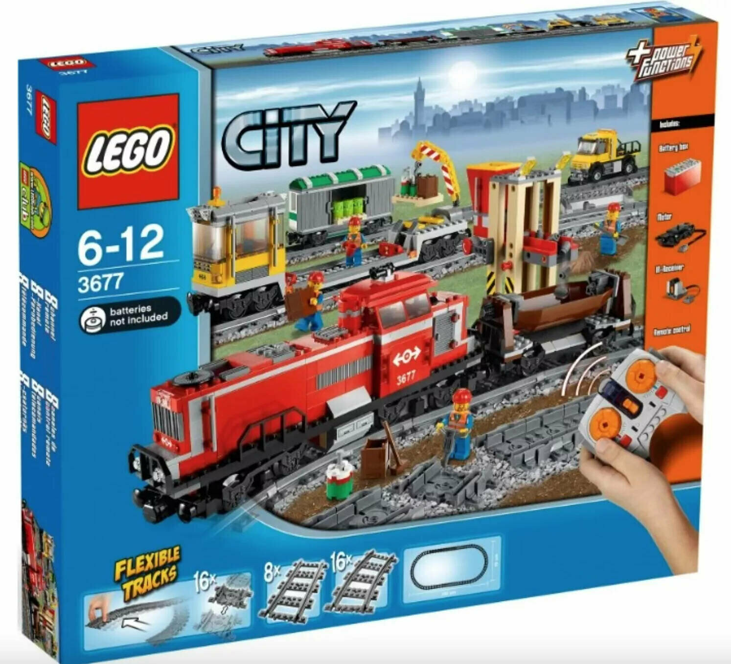 LEGO City 3677 Красный товарный поезд