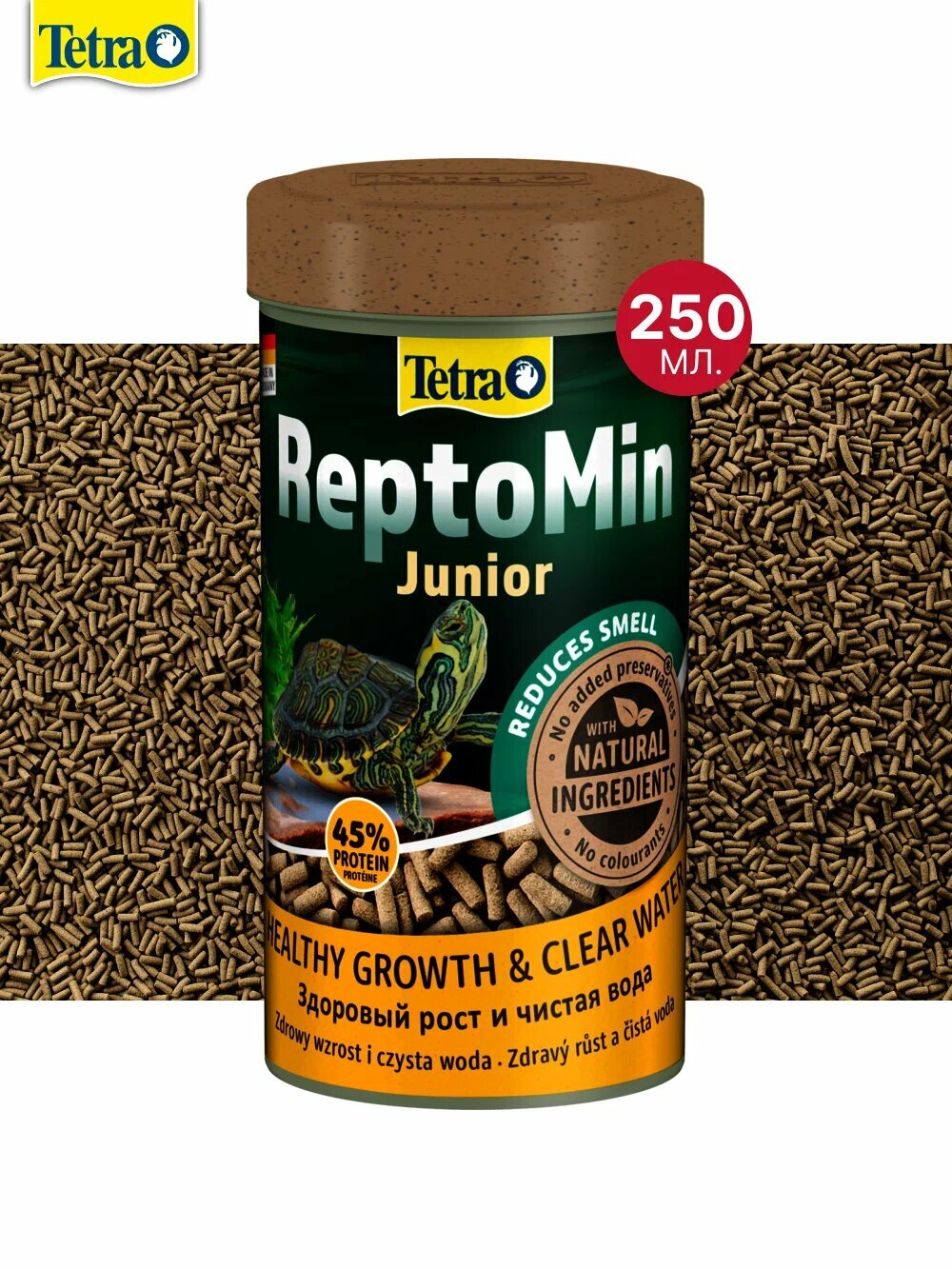 Корм для молодых водных черепах Tetra ReptoMin Junior 250мл.