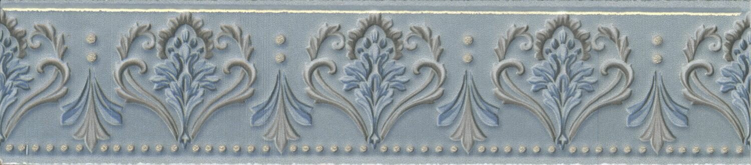 Керамическая плитка KERAMA MARAZZI VT/C292/12000R Бордюр Фару голубой матовый обрезной 25x5,5x9 Цена за 1/шт