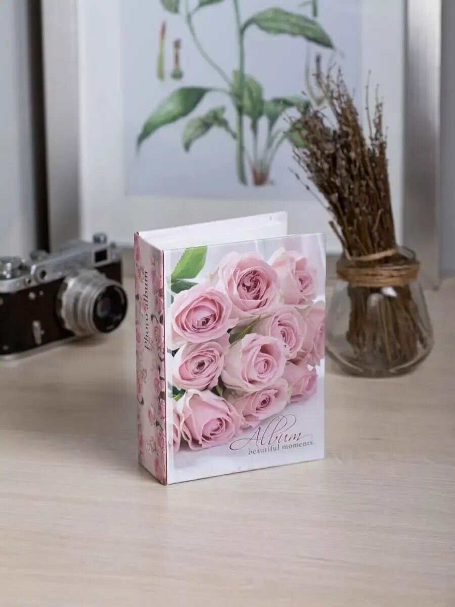 Фотоальбом семейный Image Art IA-100PP серия 371 Цветы с кармашками, Альбом для изображений 50 листов, 100 фото, 10х15