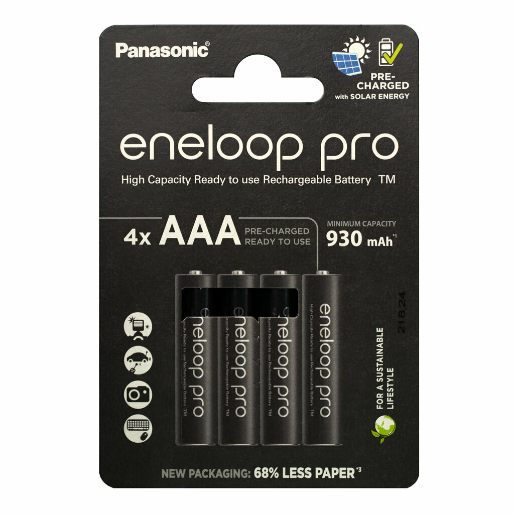 Аккумуляторы Eneloop Pro AAA (BK-4HCDE/4BE), 4 шт