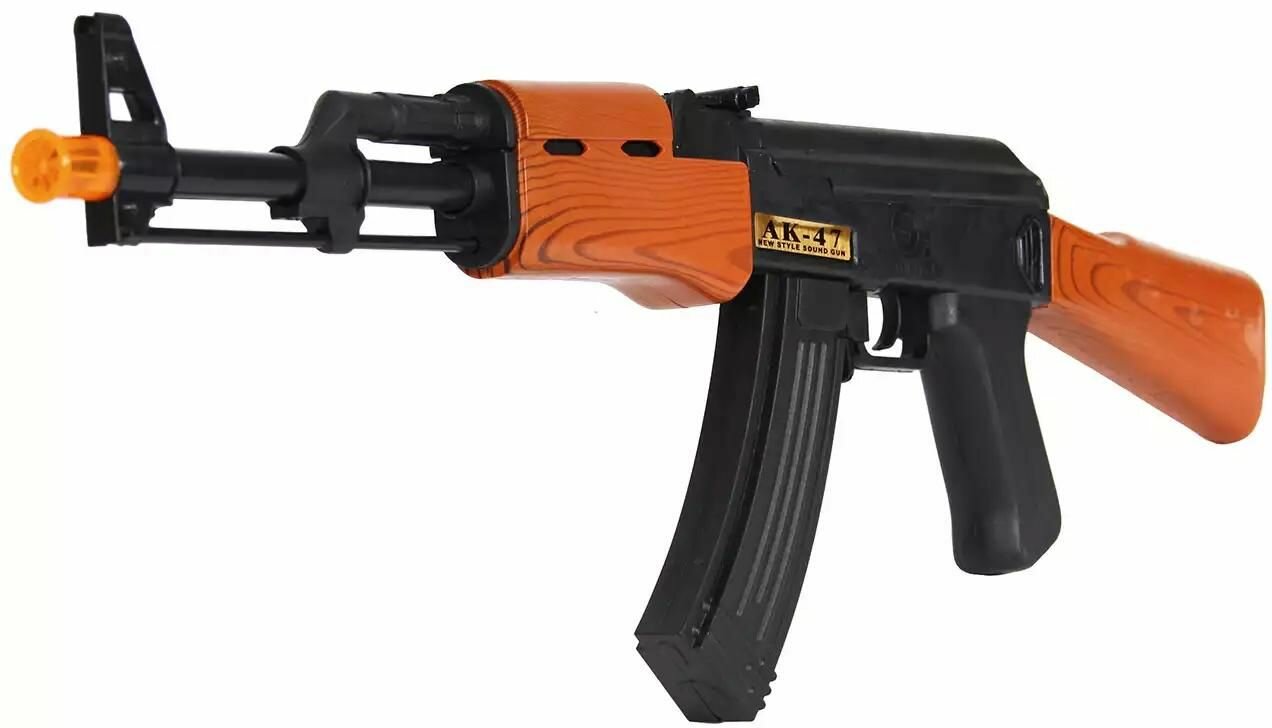 Автомат детский КНР Калашникова на батарейках АК-47 свет, звук