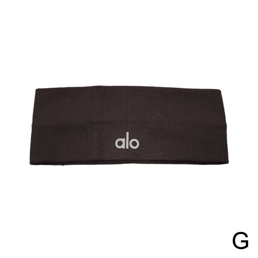 Расширенная однотонная повязка на голову для йоги Alo yoga
