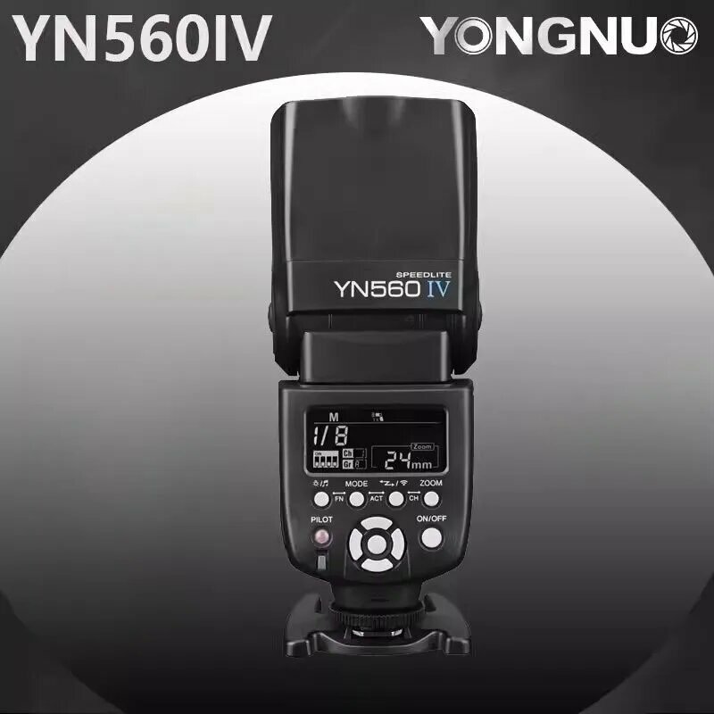 Вспышка YONGNUO YN560IV с беспроводным управлением 2.4G, горячий башмак, совместима с Canon/Nikon/Sony