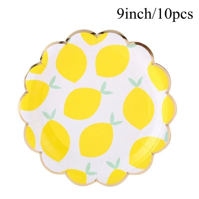 Одноразовый набор посуды Тissy "Лимон"