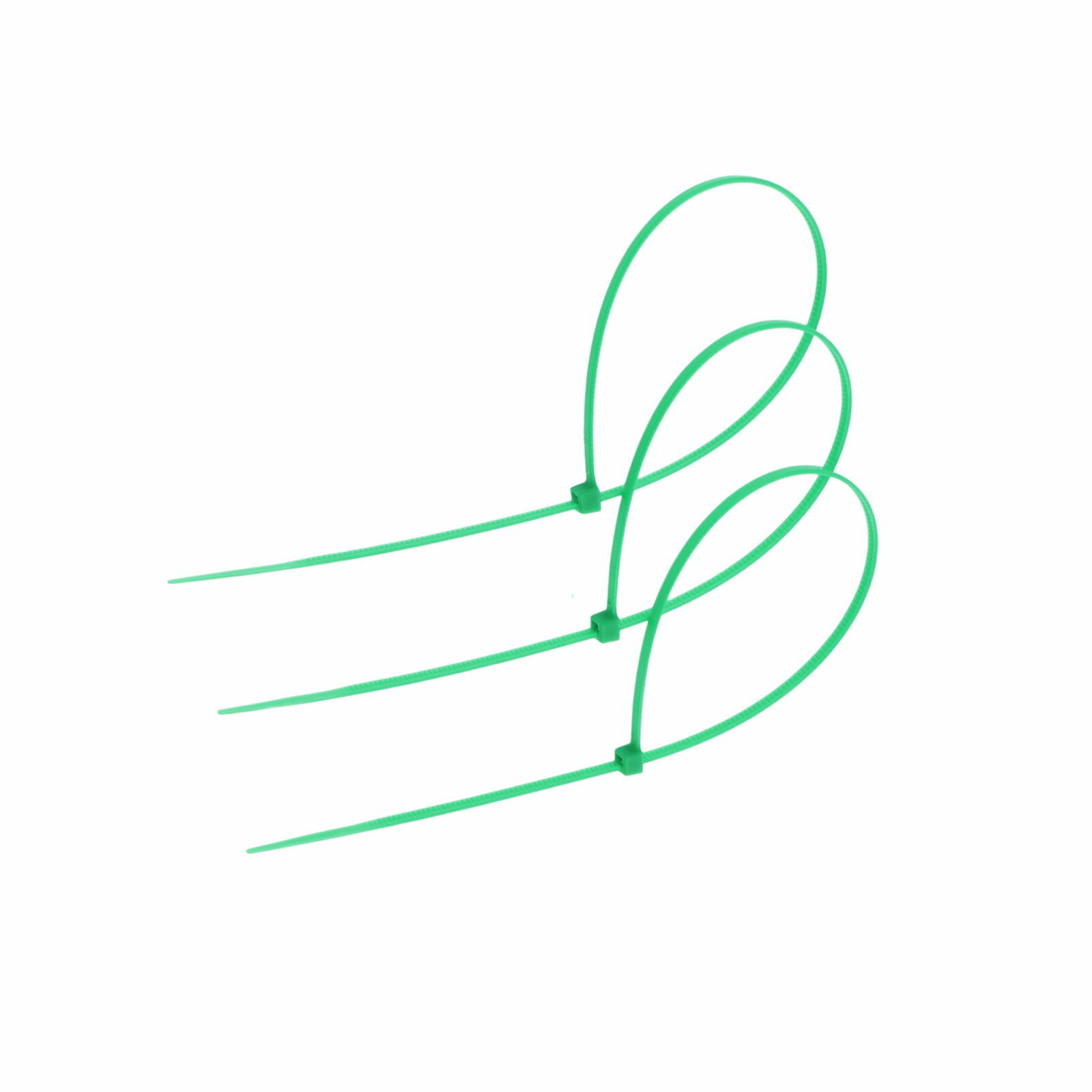 Хомут нейлоновый для стяжки, 3.6x250 мм, зеленый, 25 шт, цвет: зелёный