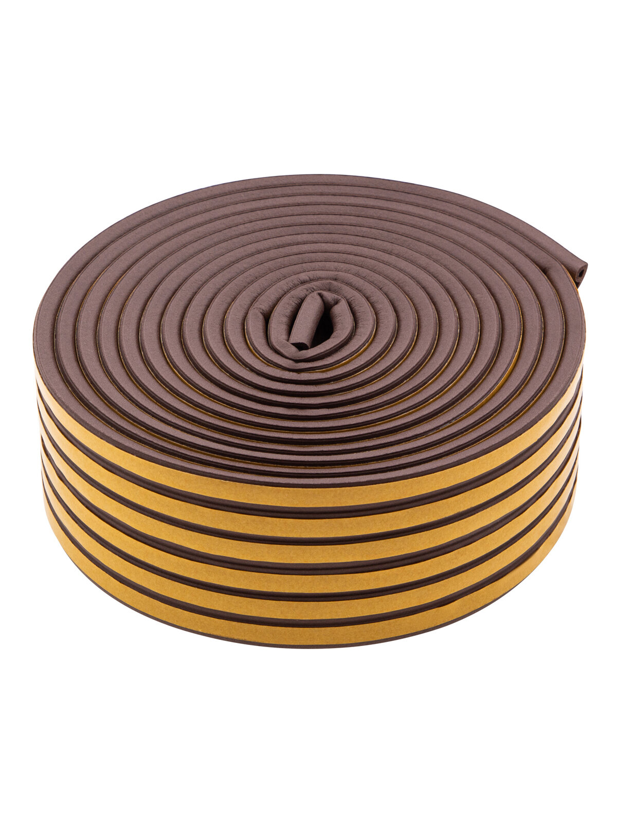 Уплотнитель резиновый Сибртех 24 м, профиль "P", коричневый 88902