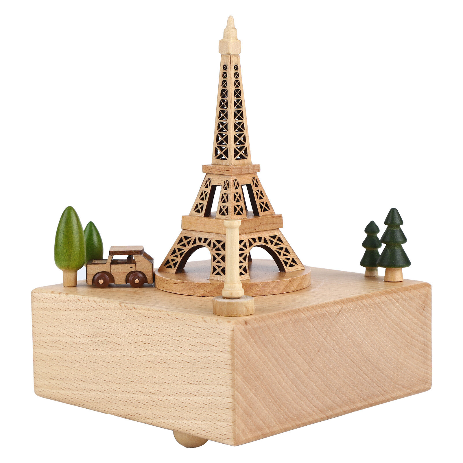 Музыкальная шкатулка в форме башни, деревянная музыкальная шкатулка, подарок на свадьбу ко Дню святого Валентина, украшение стола