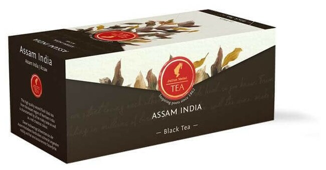 Чай черный Julius Meinl Assam India (Ассам Индия), в пакетиках, 25шт