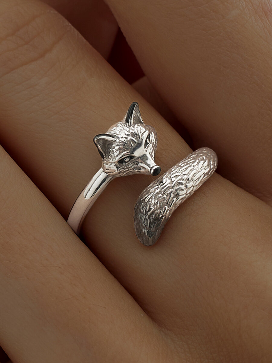 Кольцо разъемное, серебро, 925 проба, родирование, эмаль