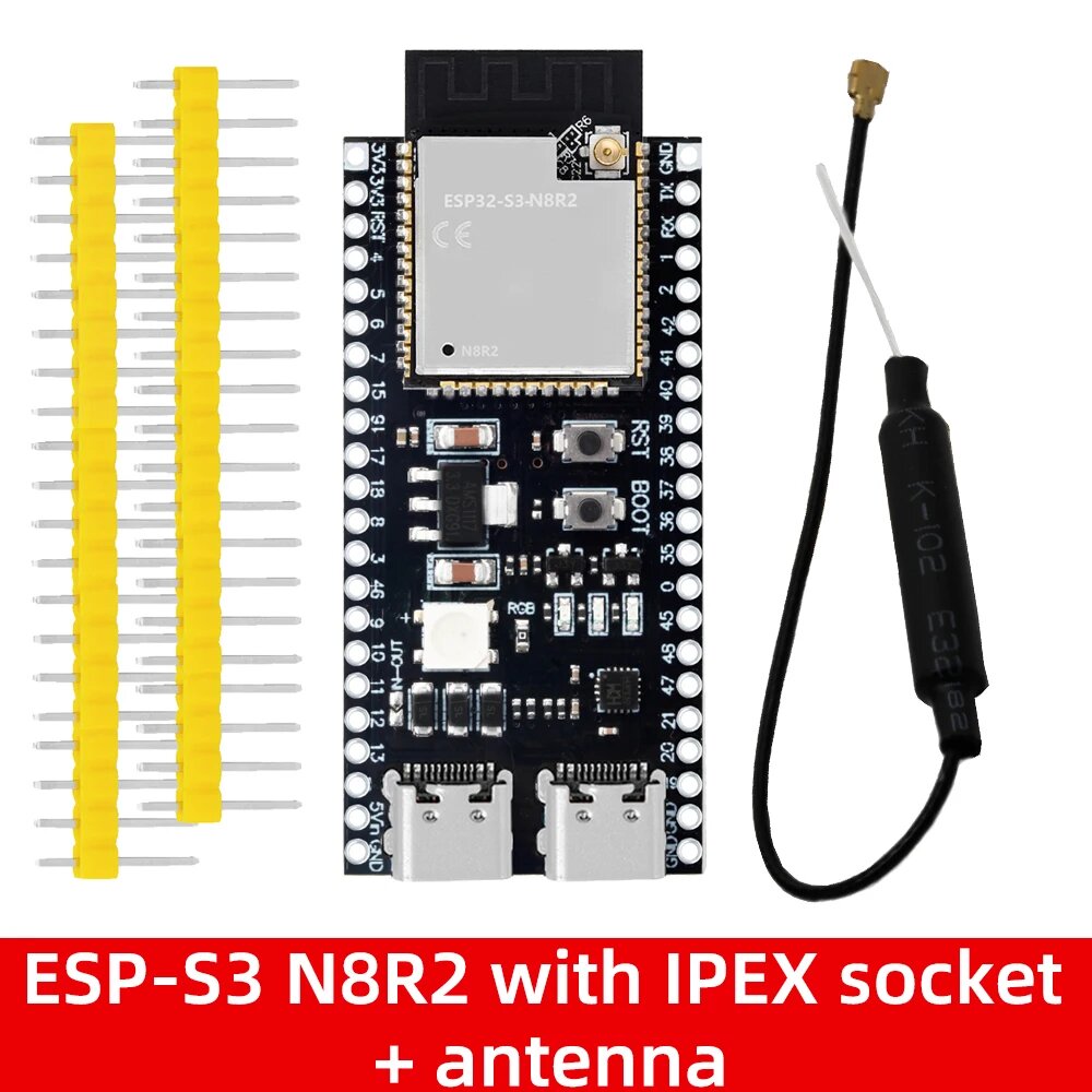 ESP32-S3-Dev-KitC-1 беспроводной модуль Baishundianzi N8R2 ipex-antenna