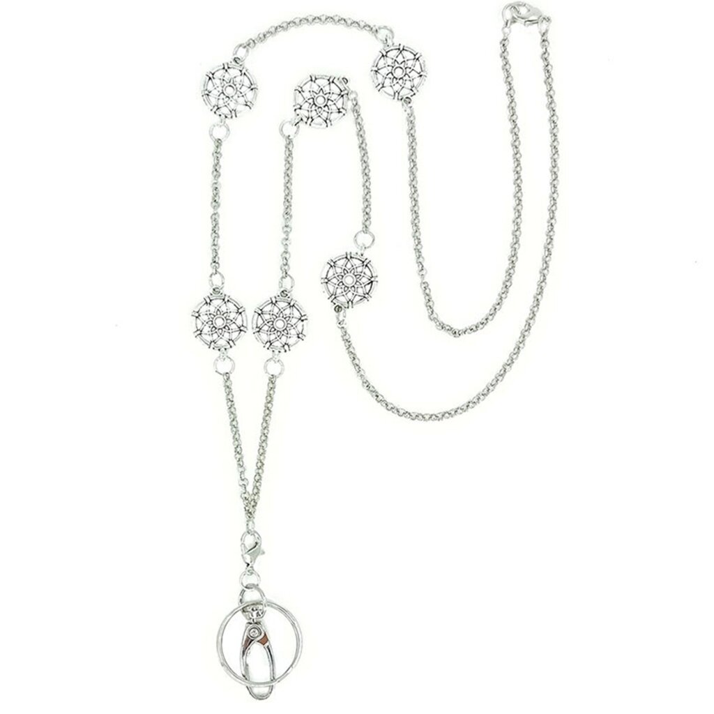 Металлическая Цепочка-Талреп Ожерелье Для Ключей И Значков, Держатель Для Карт, Металлическое Ожерелье-Талреп для Женщин, Держатель Для Очков, Талреп