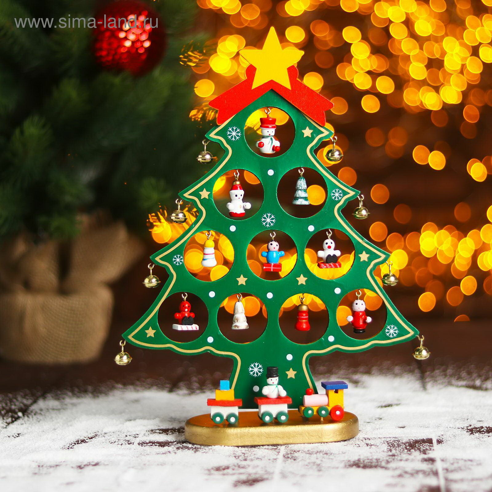 Сувенир "Супер Ёлка", 7x20x27 см, цвет: зелёный, тематика праздника: новый год