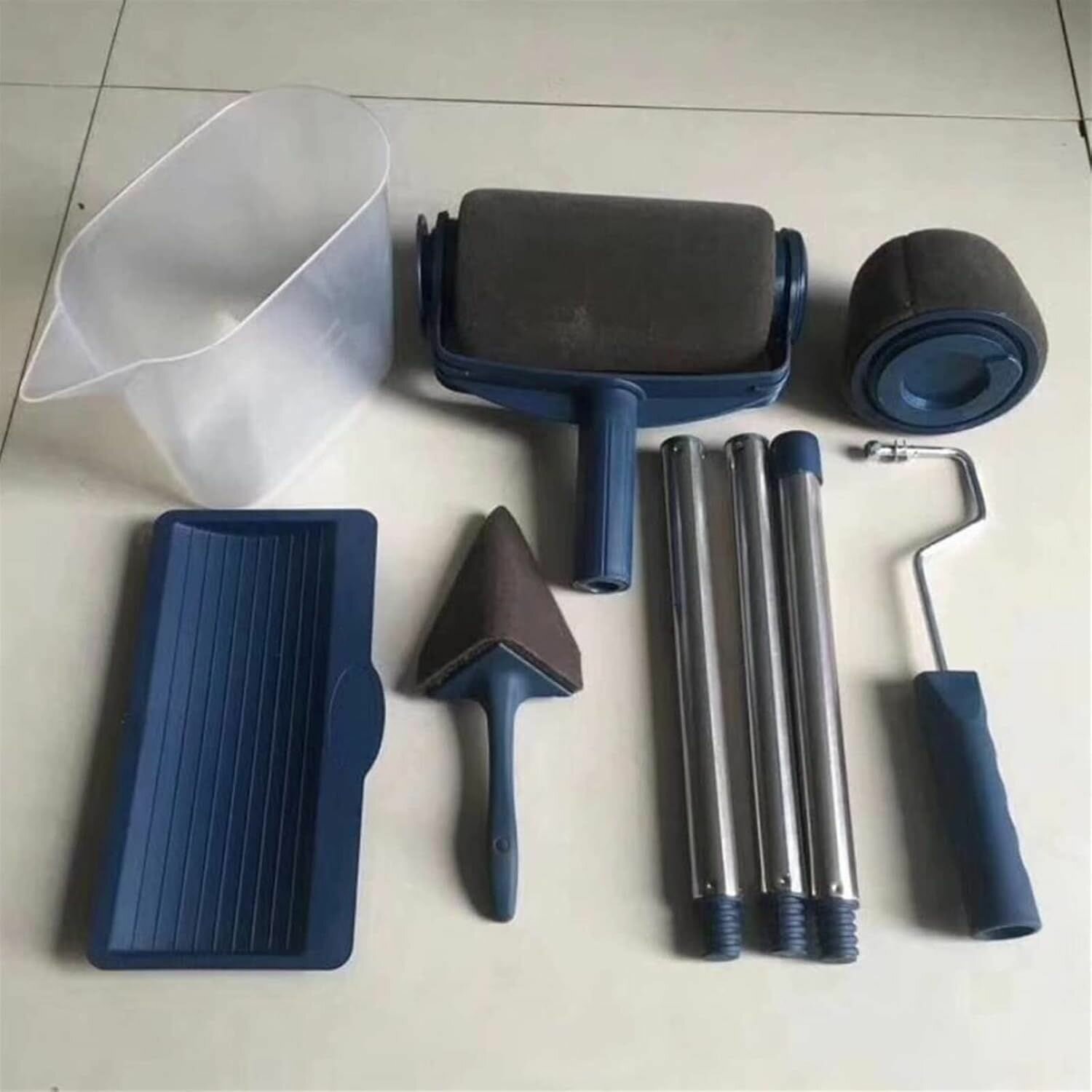 Бескапельный набор валиков для покраски стен и потолка с телескопической ручкой для безопасного и удобного нанесения