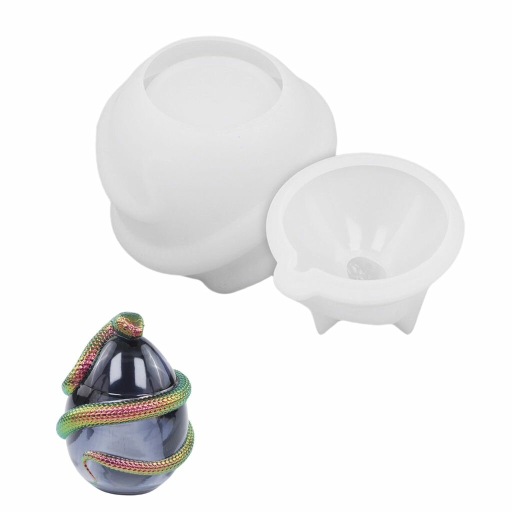 Силиконовая форма для змеиных яиц, форма для эпоксидной смолы своими руками, творческий набор для декора, поделок и подарков, гибкая антипригарная форма для домашнего творчества