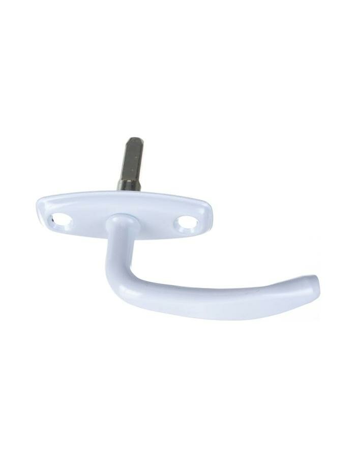 Набор Ручка оконная поворотная РО1, покрытие полимерное цвет белый {37720} (2 шт)