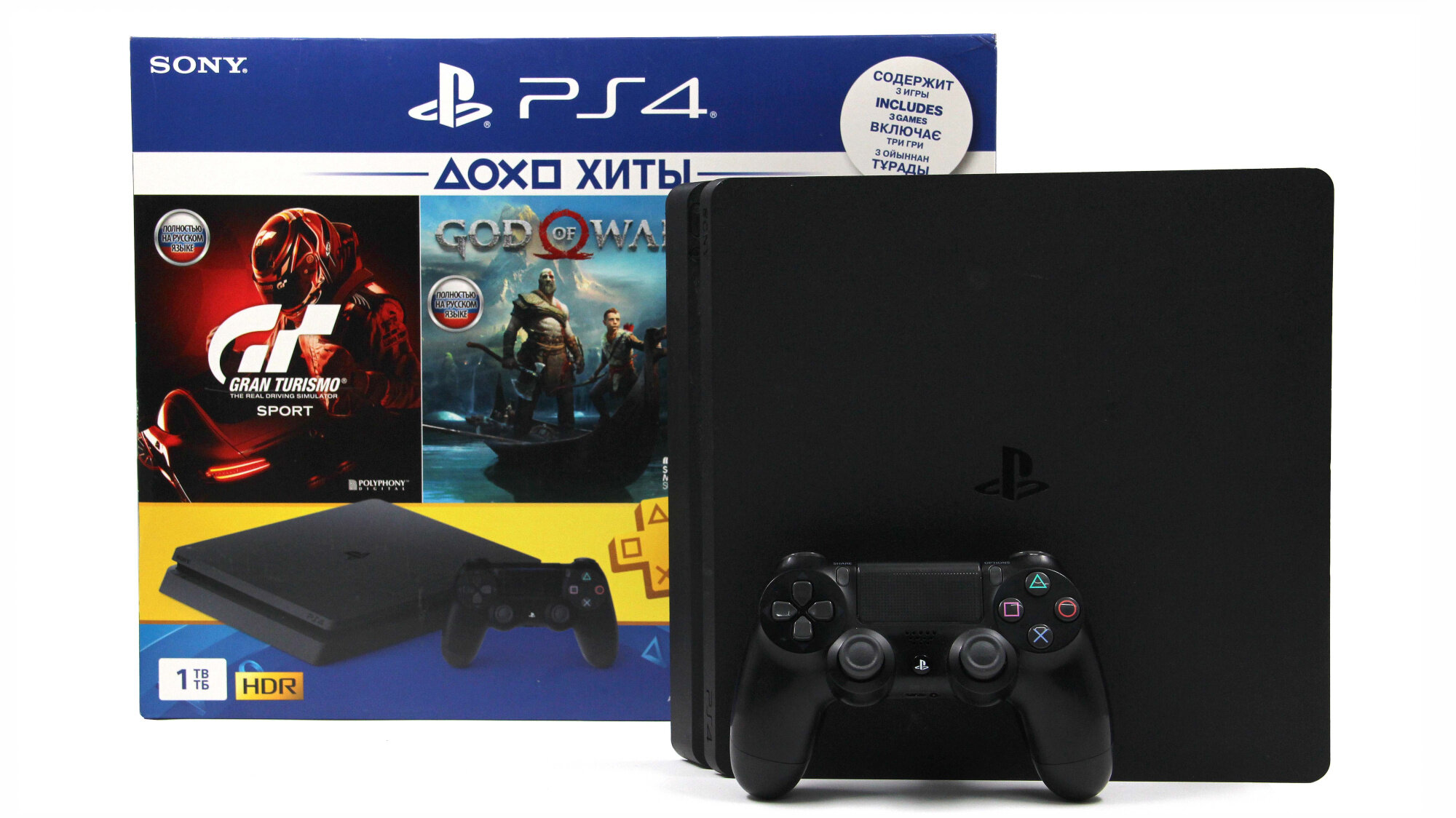 Игровая приставка Sony Playstation 4 Slim 1 Tb (CUH 22XX) В коробке