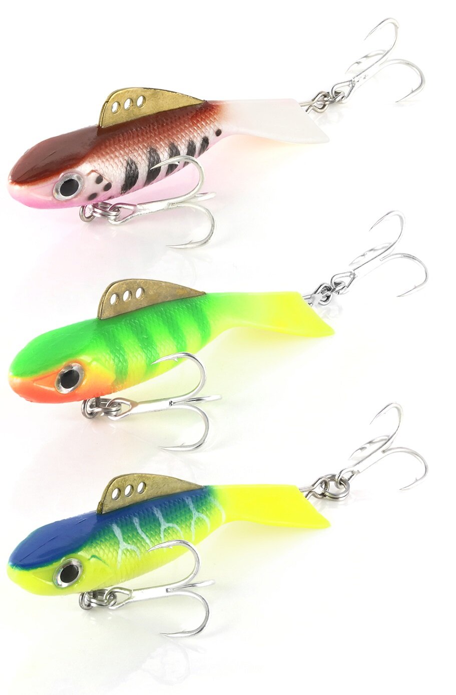 Блесна Yoshi Onyx Agility Vibe, 67 размер, тройной крючок, 1 шт.