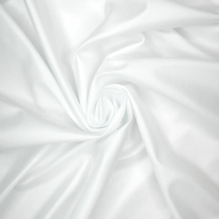 Ткань Бифлекс блестящий Beverly 0028 Bianco (белый)