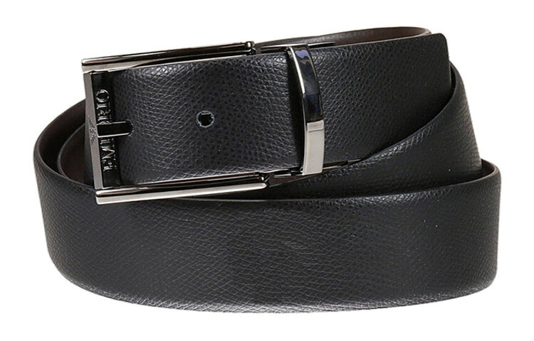 EMPORIO ARMANI Cow Leather Belts Men's 3.5cm OneSize
