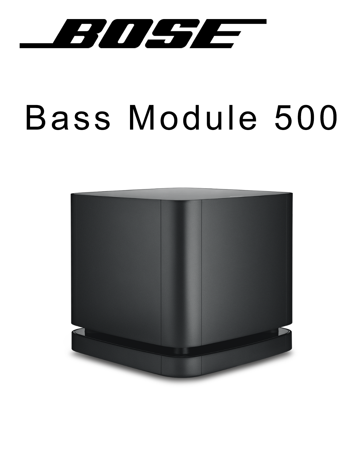 Сабвуфер беспроводной Bose Bass Module 500 Black для саундбаров