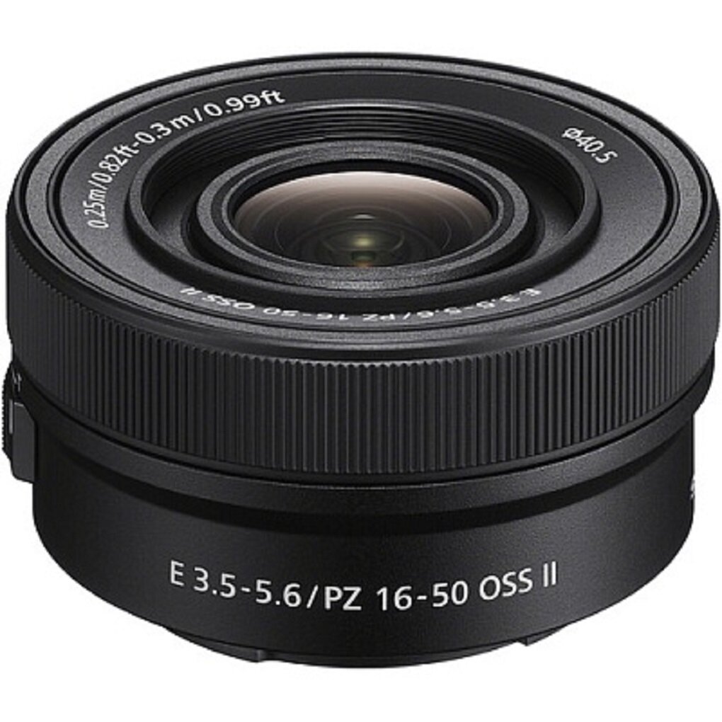 Объектив Sony E PZ 16-50mm f/3.5-5.6 OSS II, black, стабилизация изображения