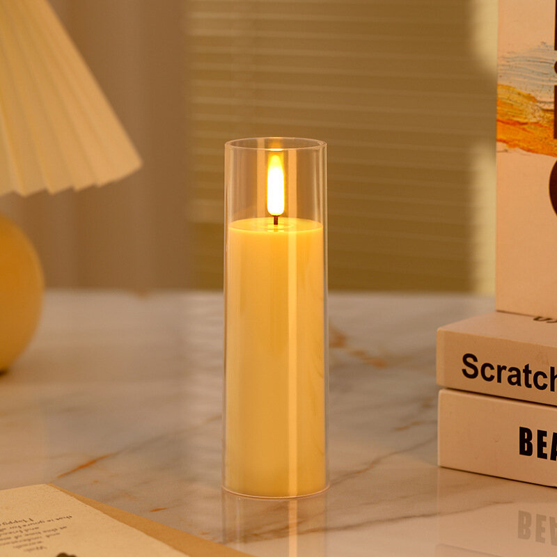 Электронная свеча, имитация романтического украшения, креативный свадебный реквизит, вечная лампа