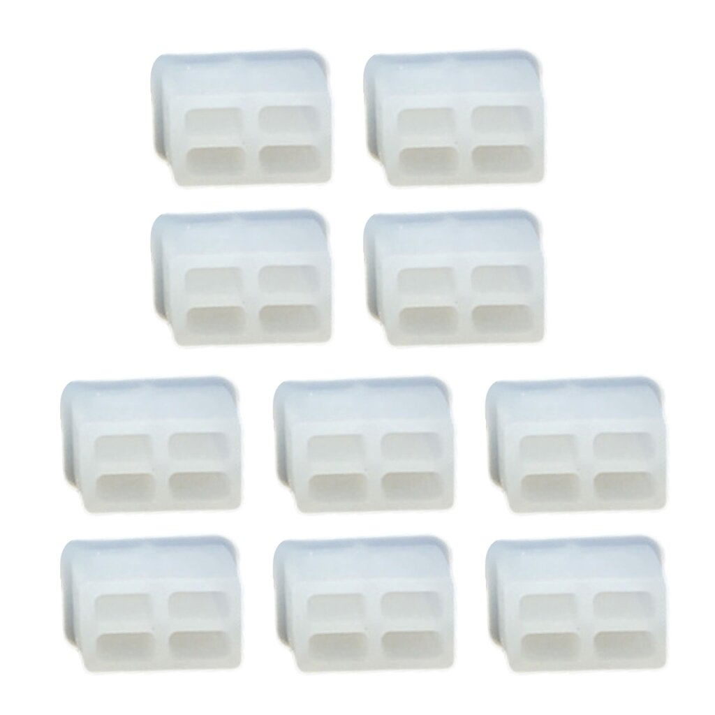 10 шт, пылезащитный штекер для оптического порта SFP волоконно-оптического переключателя-прозрачный белый