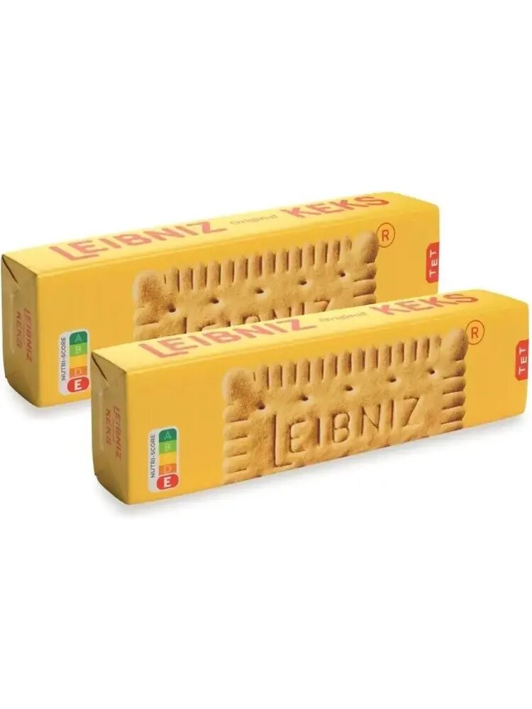 Печенье сливочное Leibniz, легендарное немецкое печенье (200х2) 400 г (Германия)